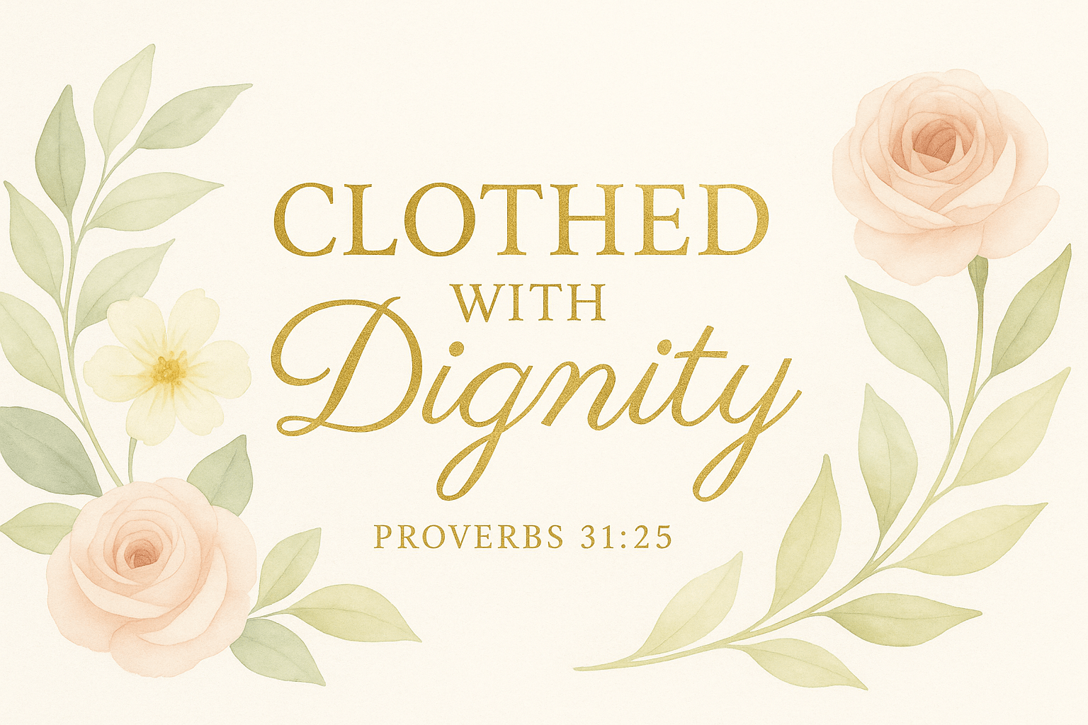 Clothed with Dignity | Southern Belle & Sea™ Grace Notes Blog